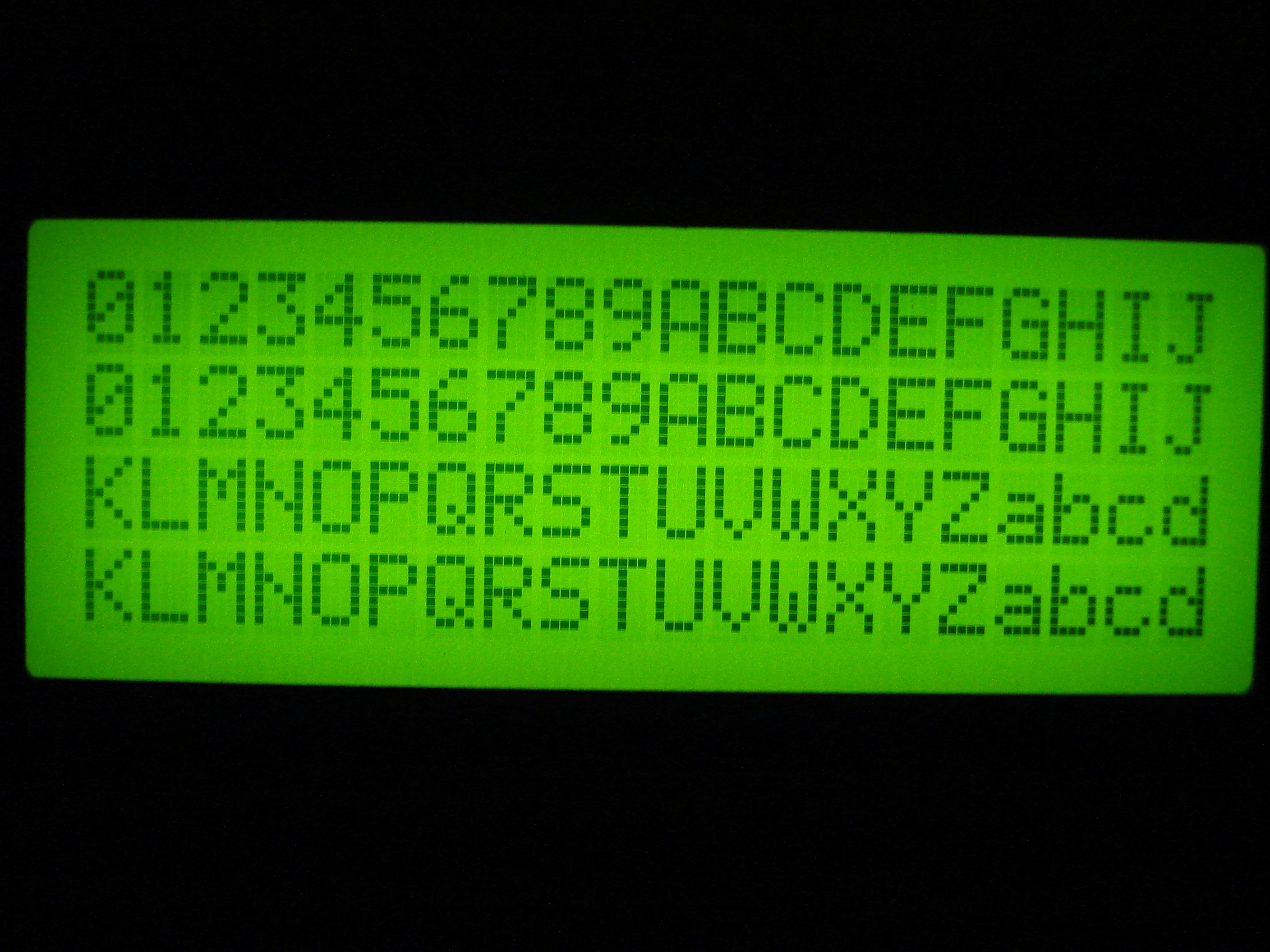 ASCII Character 220cd/M2 Lcd Display Module CGROM Liquid Crystal ...